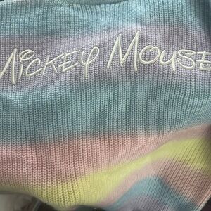Disney | Sweaters | Disney Tokyo Pastel Striped Sweater With Mouse ...